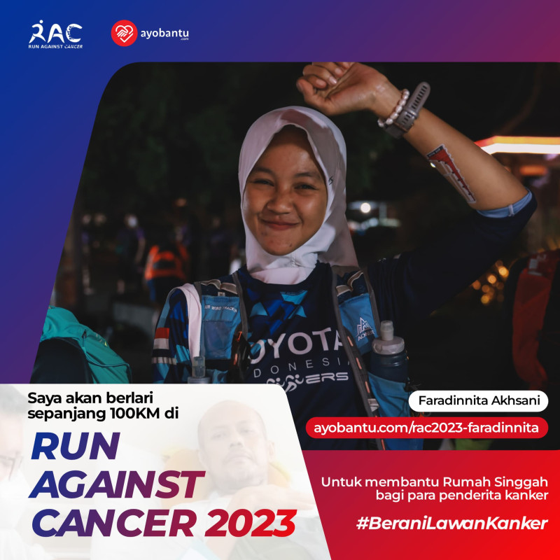 Run Against Cancer 2023 - Faradinnita Akhsani