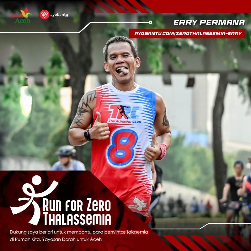 Run For Zero Thalassemia - Erry Permana