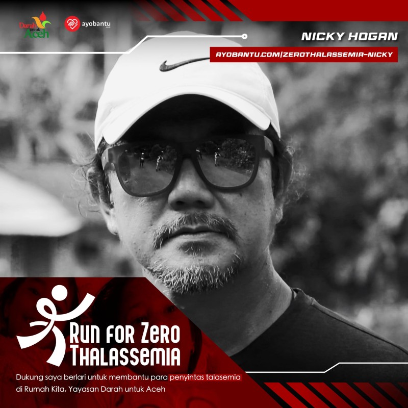 Run For Zero Thalassemia - Nicky Hogan
